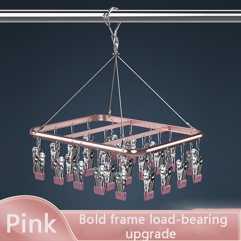 Aluminum alloy clip folding hanger ,clip drying racks, drying socks ...