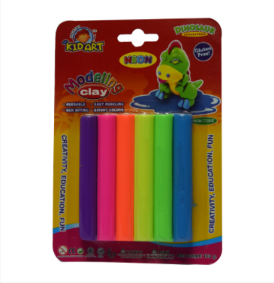 UGH Kid Art Modeling Clay Neon Reusable Clay Nonstick | Lazada PH