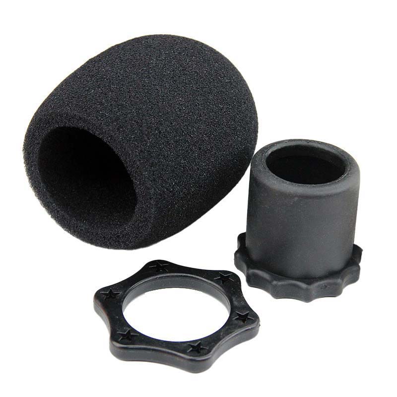 [Fast Delivery] 3Pcs/Set Black Microphone Protector Handheld Mic ...