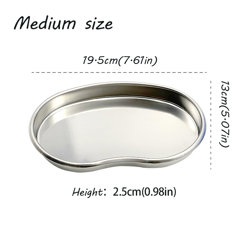 Stainless Steel Veterinary Medical Tray Surgical Bending Kidney Shaped ...