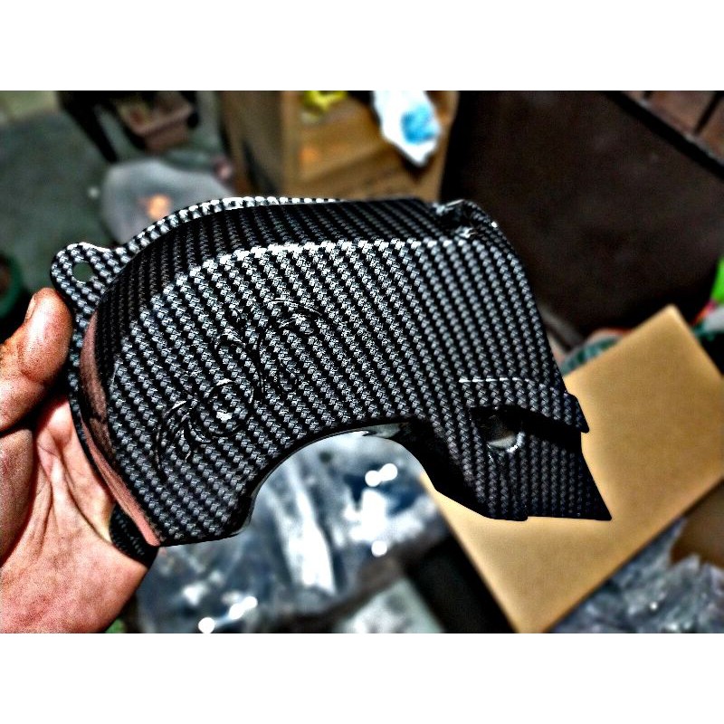 Yamaha Mio Gravis Original Front Crank Case Garnish Carbon | Lazada PH