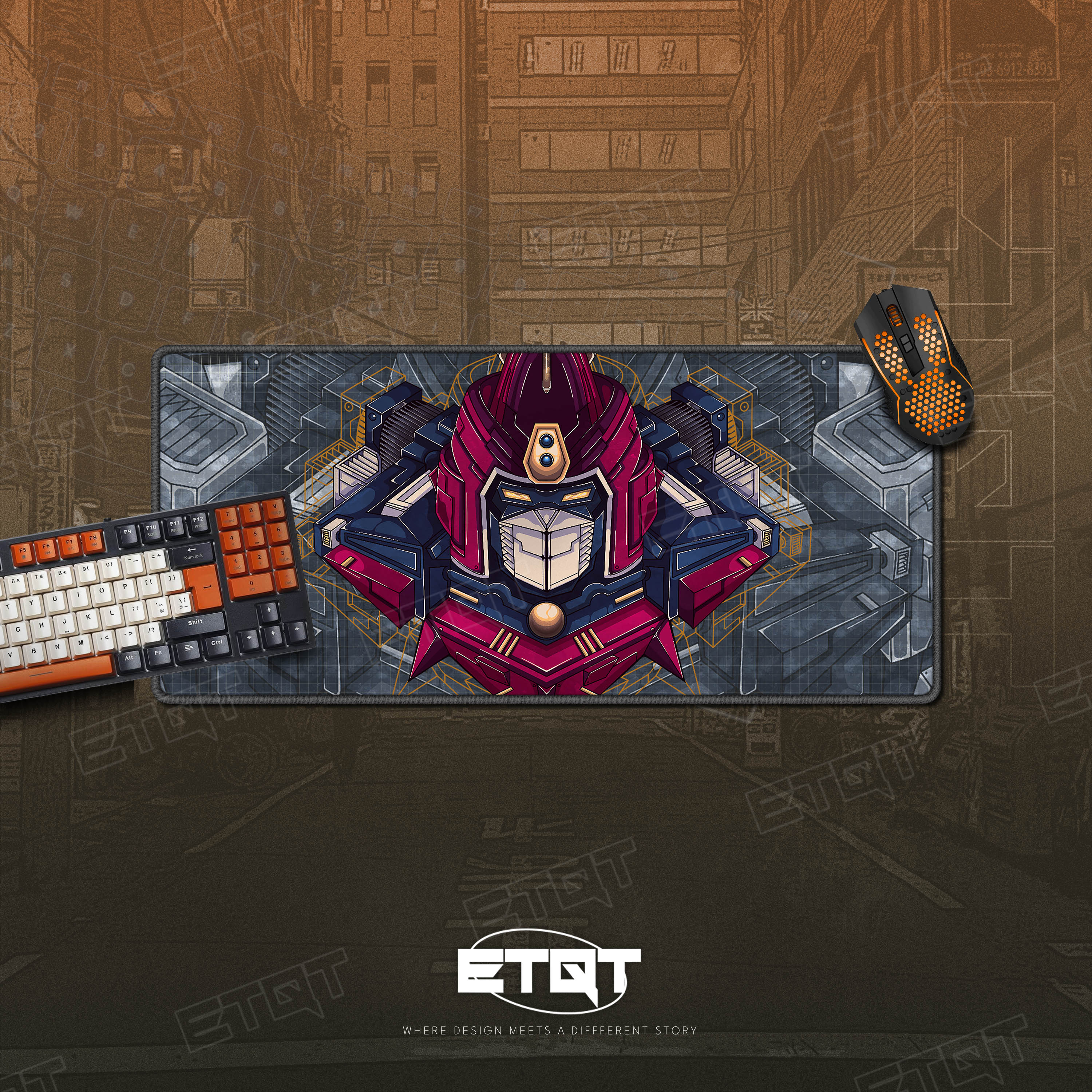 Etiquetta Co. - Anime Extended Gaming Mouse Pad - Voltes V - Voltes V ...