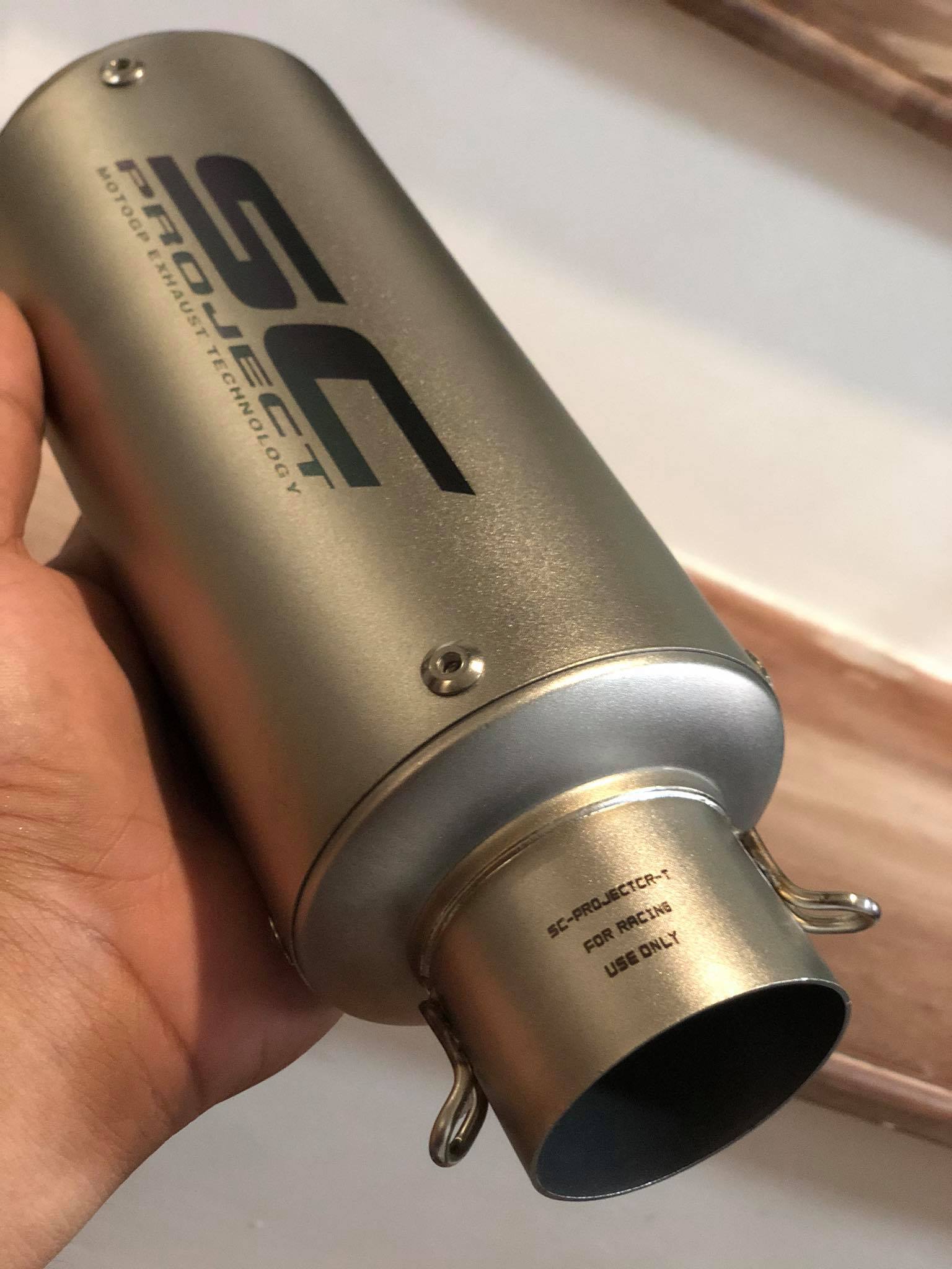 SC project Orig Titanium Muffler Exhaust With Screen SC CRT | Lazada PH