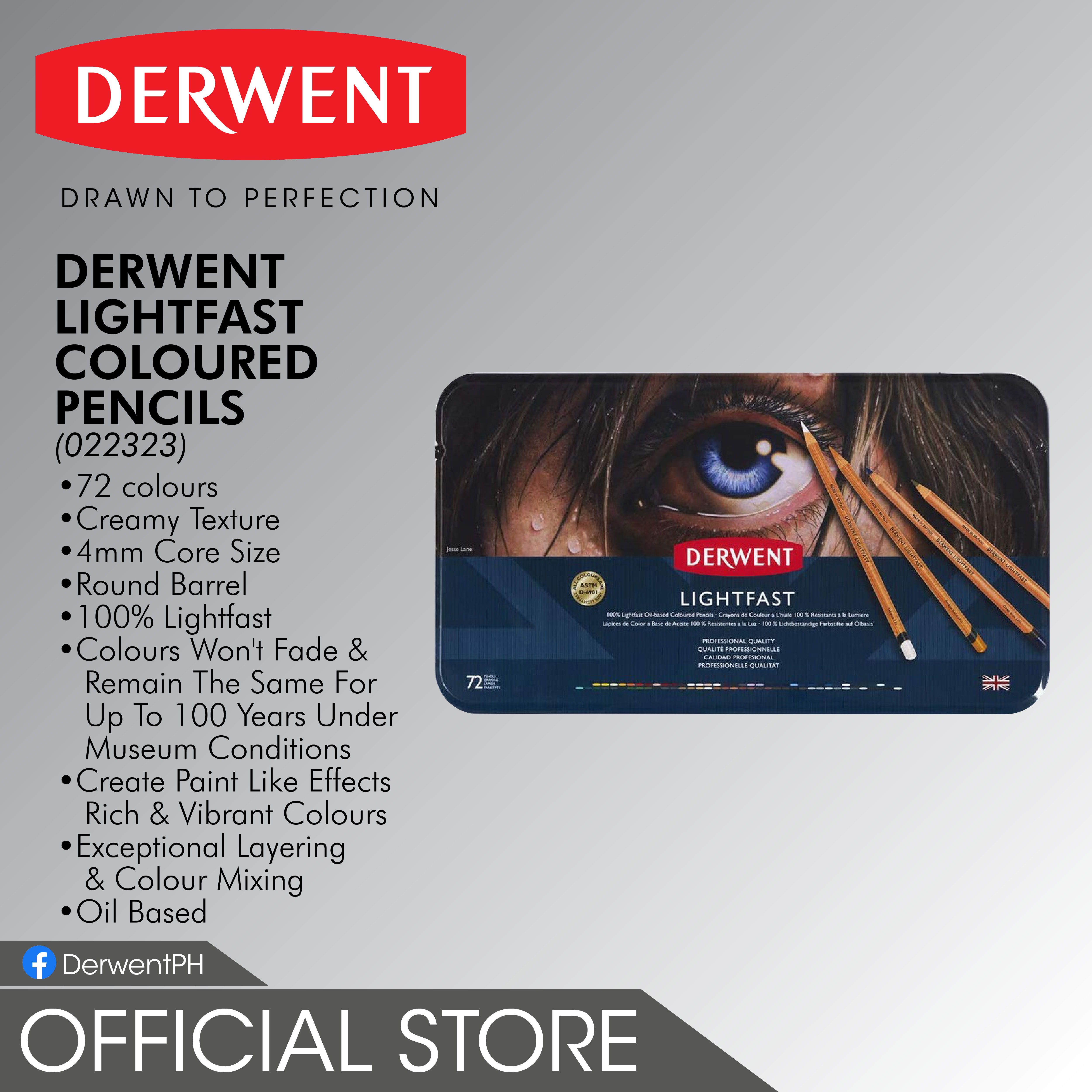 DERWENT Lightfast Coloured Pencils | 72 colors | 2302722 | Lazada PH