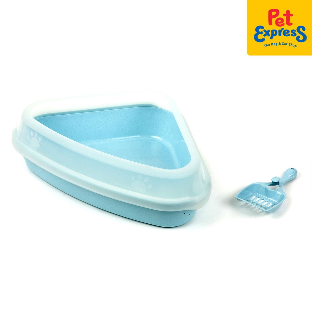 Jolly Triangle Cat Litter Box Blue P666 | Lazada PH