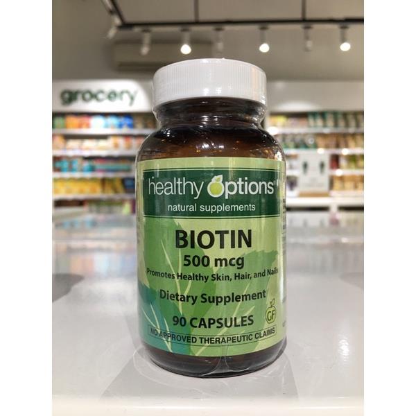 Healthy Options Biotin 500mcg, 5000mcg, 10,000mcg | Lazada PH