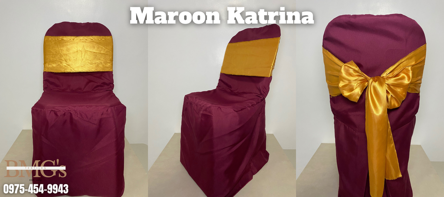 Chair Cover Monoblock Cover Catering Katrina US Fabric | Lazada PH