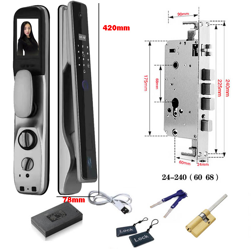 【PH Stock+COD】Tuya Wifi Smart Lock Door Knob Biometric Fingerprint Door ...