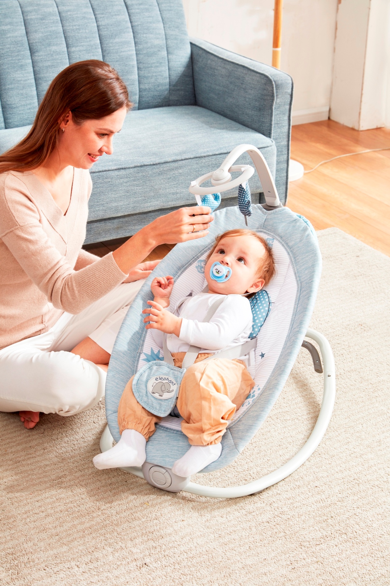 Akeeva FOLDABLE Reclinable Newborn to Toddler Rocker Extra Big Size ...