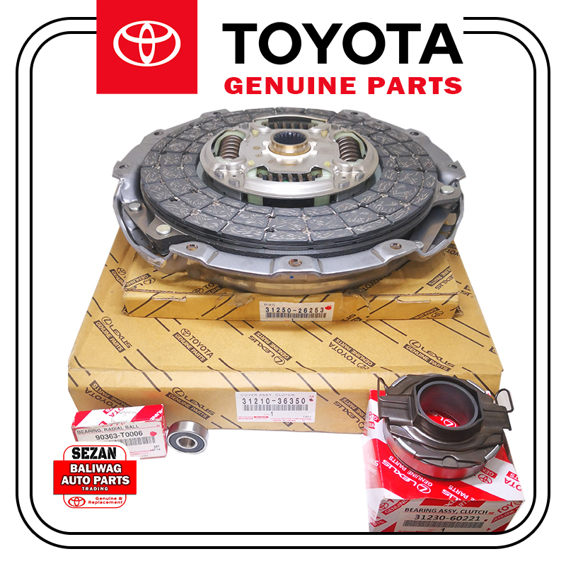 TOYOTA CLUTCH SET DISC COVER RELEASE BEARING PILOT BEARING HIACE 3.0 ...
