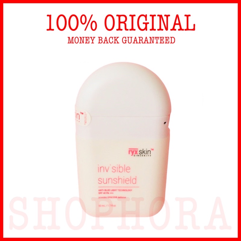 Ryx Skin Sunscreen Spf40 20ml / Invisible Sunsdhield 50ml | Lazada PH