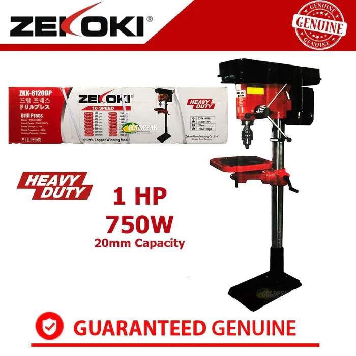 Zekoki ZKK-6120DP Drill Press 20mm •khm megatools• | Lazada PH