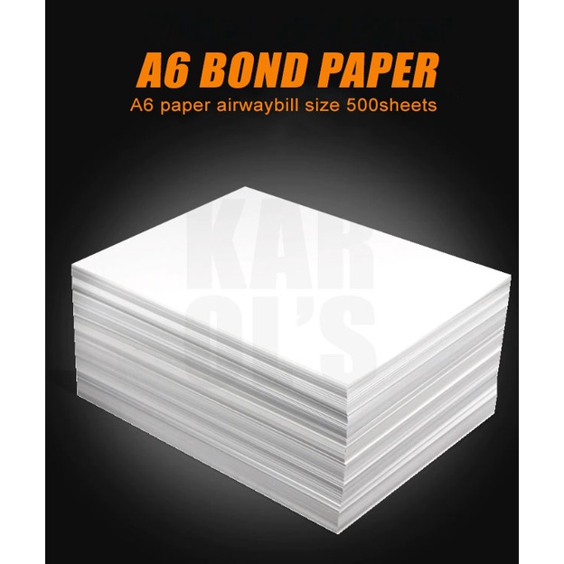 (500sheets) A6 Bond Paper Sold Per Pack / 70gsm | Lazada PH