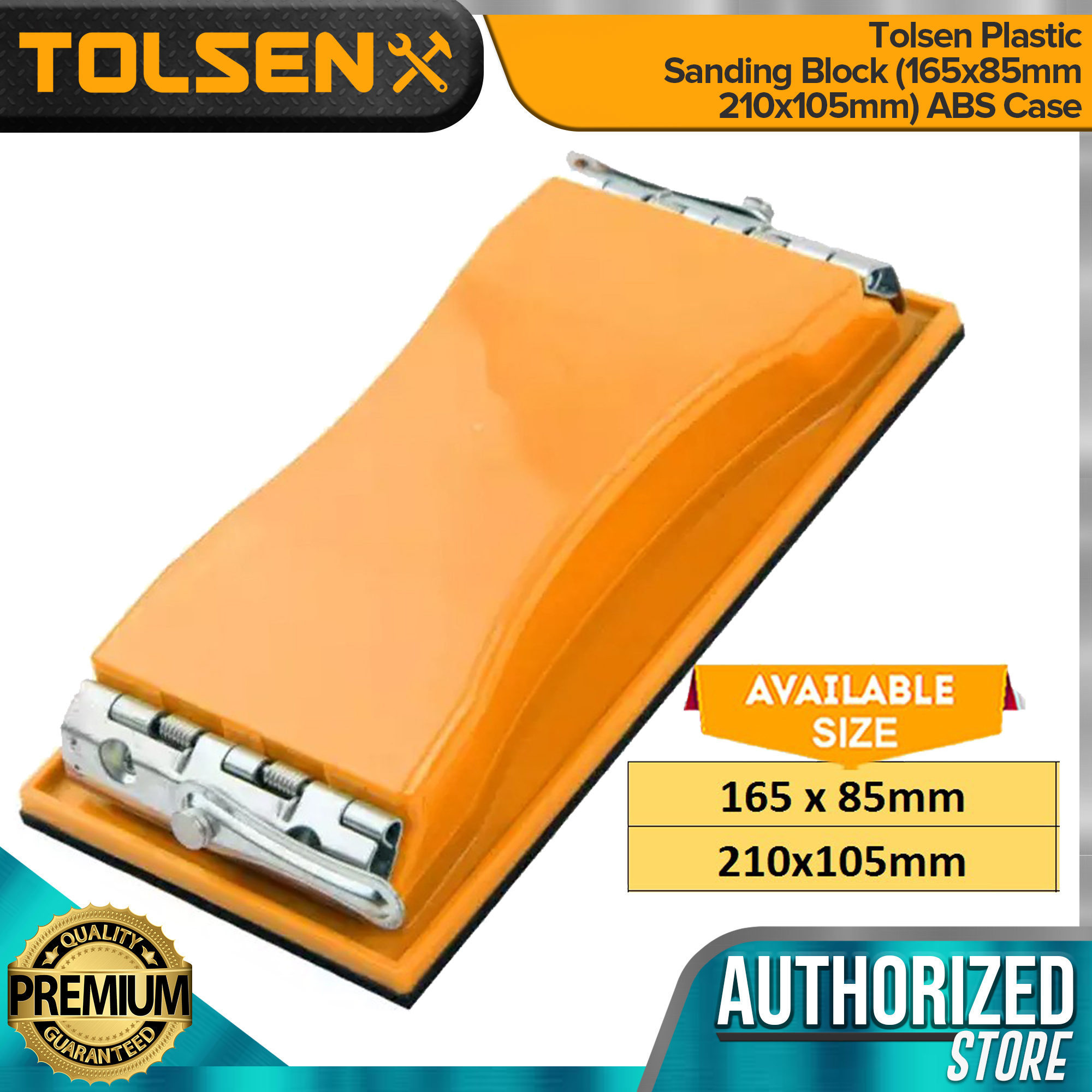 Tolsen Plastic Sanding Block (165x85mm | 210x105mm) ABS Case | Lazada PH