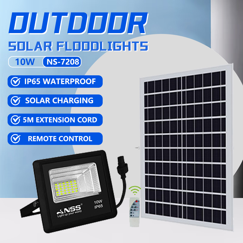 NSS 10W solar outdoor lamp, household waterproof, ultra-bright high ...