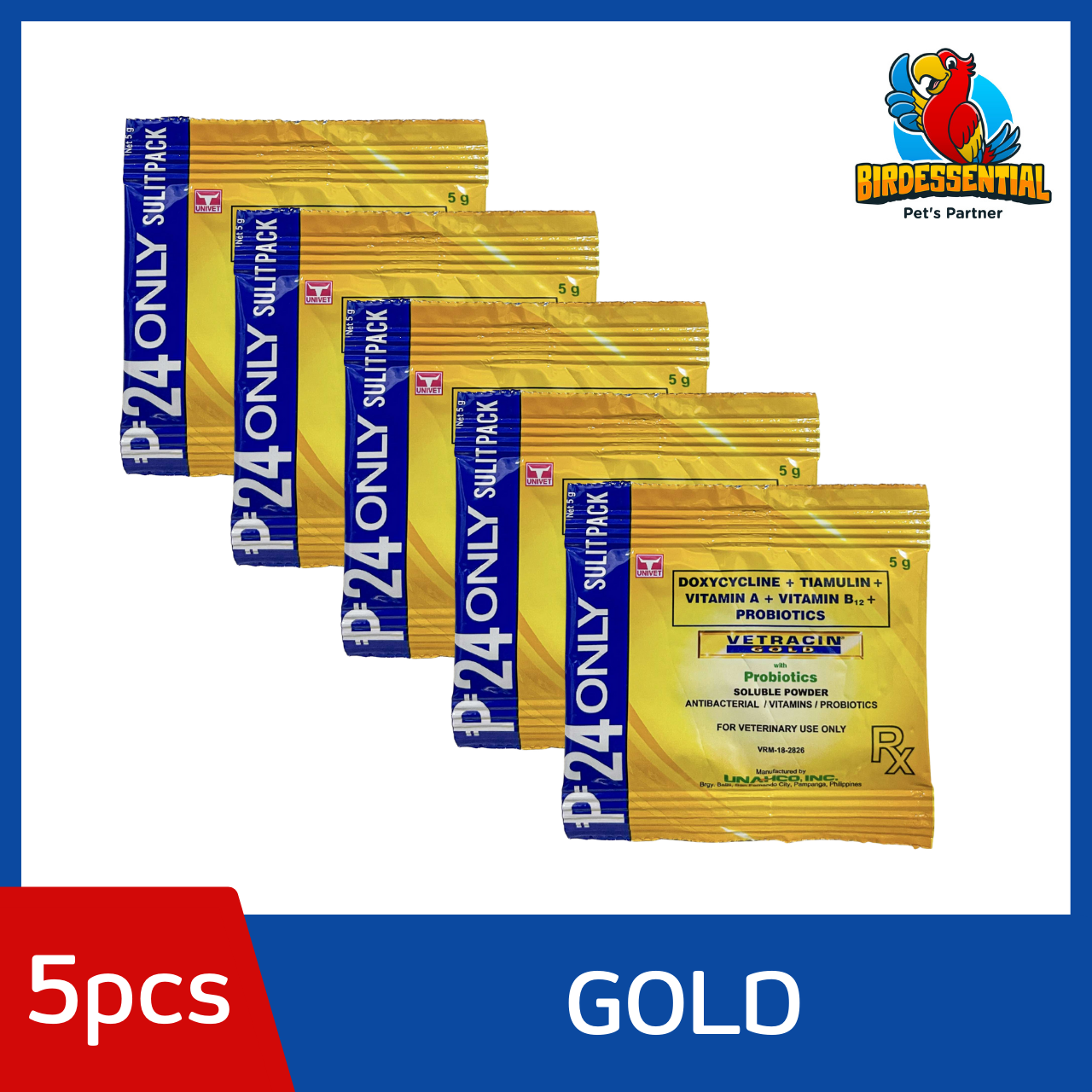 Vetracin soluble powder 5g/6g (Classic, Premium, Gold, Ultima ) Univet ...