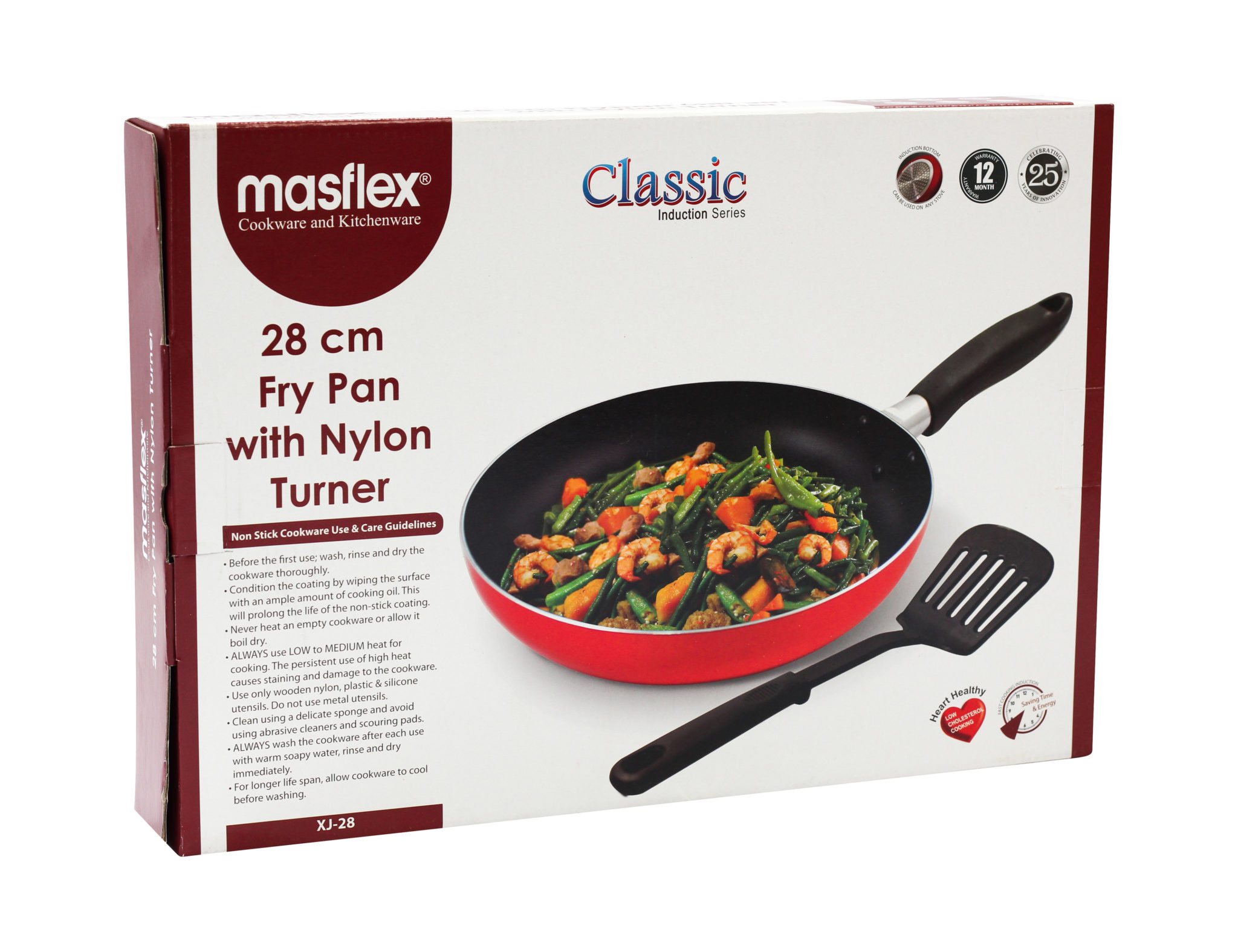 Masflex 28cm Classic Frypan with Nylon Turner | Lazada PH