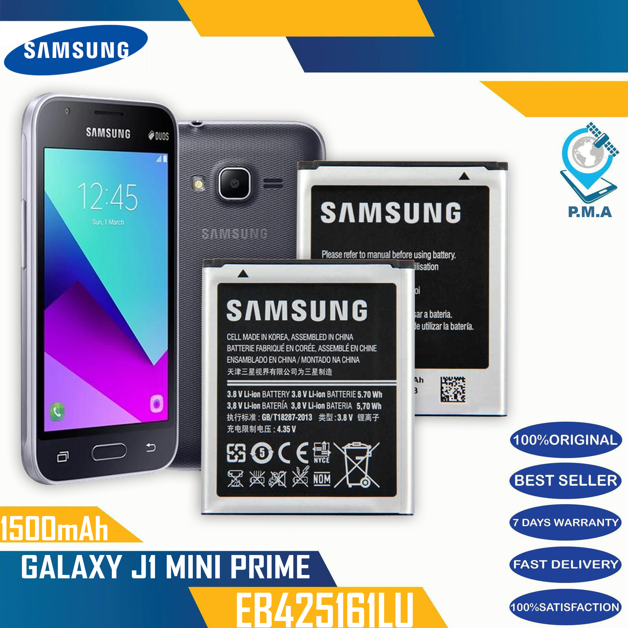 Samsung Galaxy J1 Mini Prime (SM-J106) Battery EB425161LU 1500mAh ...
