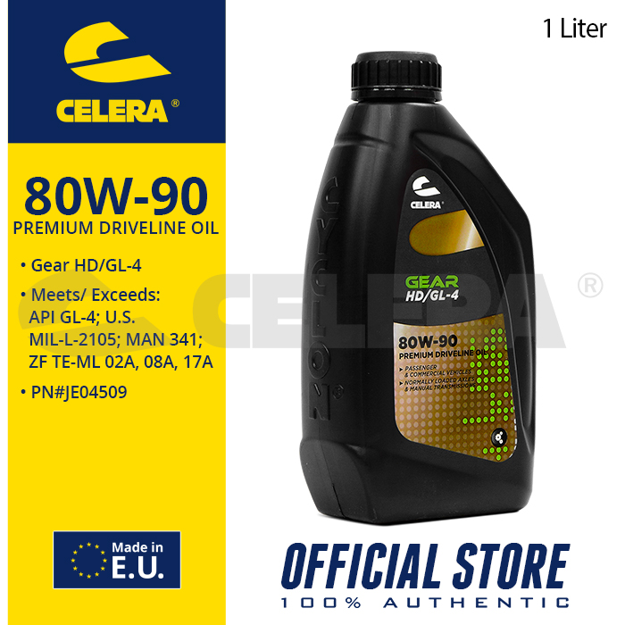 CELERA Gear HD GL-4 80W90 Premium Car Gear Oil 1L PN#JE04509 (Clearance ...