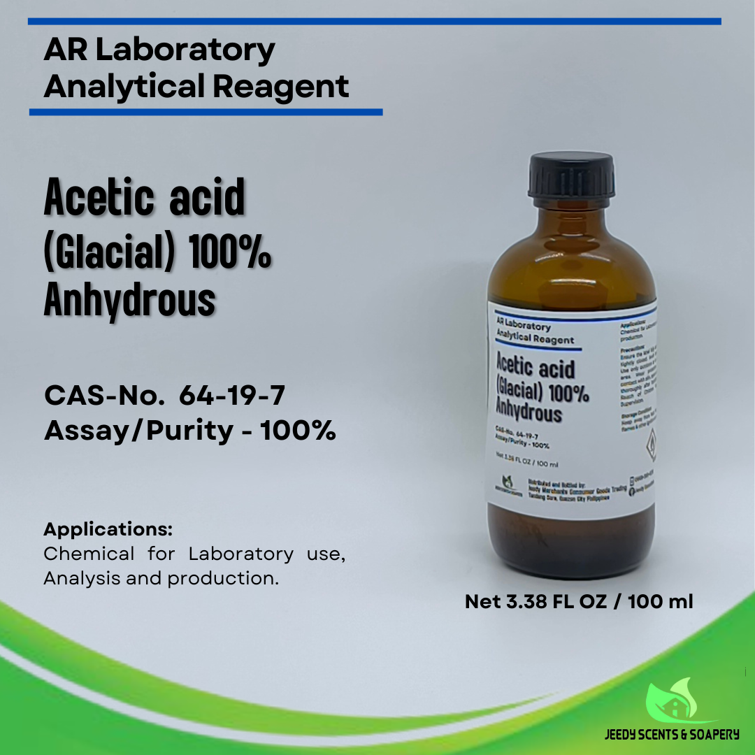 Acetic acid (Glacial) 100% Anhydrous AR Laboratory Analytical Reagent | Lazada PH