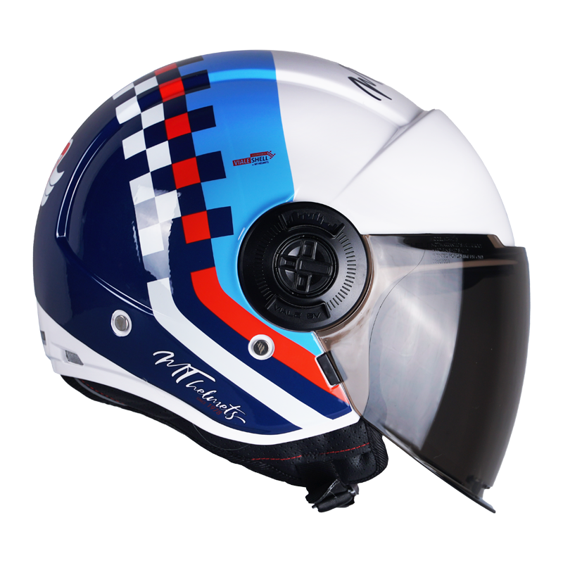 MT VIALE SV GD - CALIFORNIA Open face Dual Visor (FREE Clear Visor ...