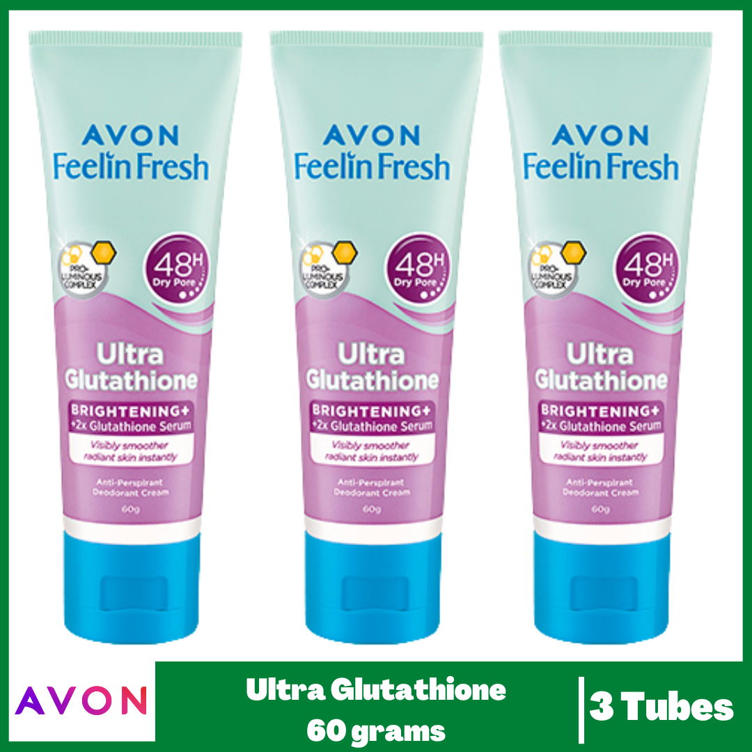 AVON Feelin Fresh Ultra Glutathione Quelch 60g ( 3 TUBES) | Lazada PH