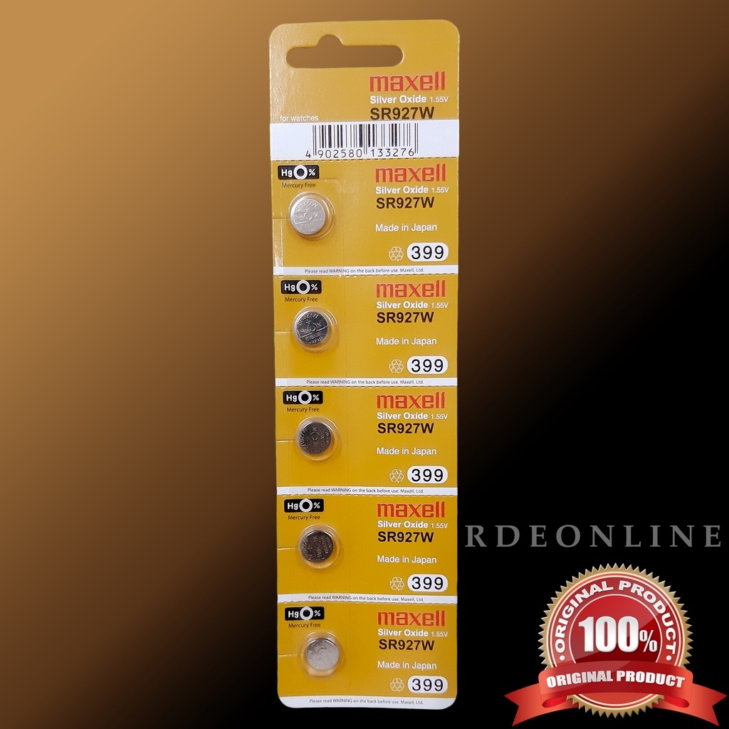 MAXELL SR927 W (399) / SR927W / 399 WATCH BATTERY | Lazada PH