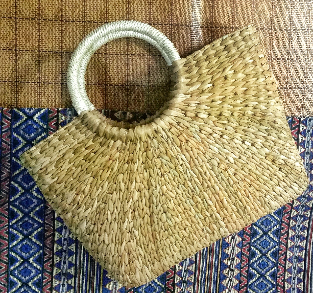 Bangkuan bag Seagrass bag native bag bangkwan eco friendly top handle ...
