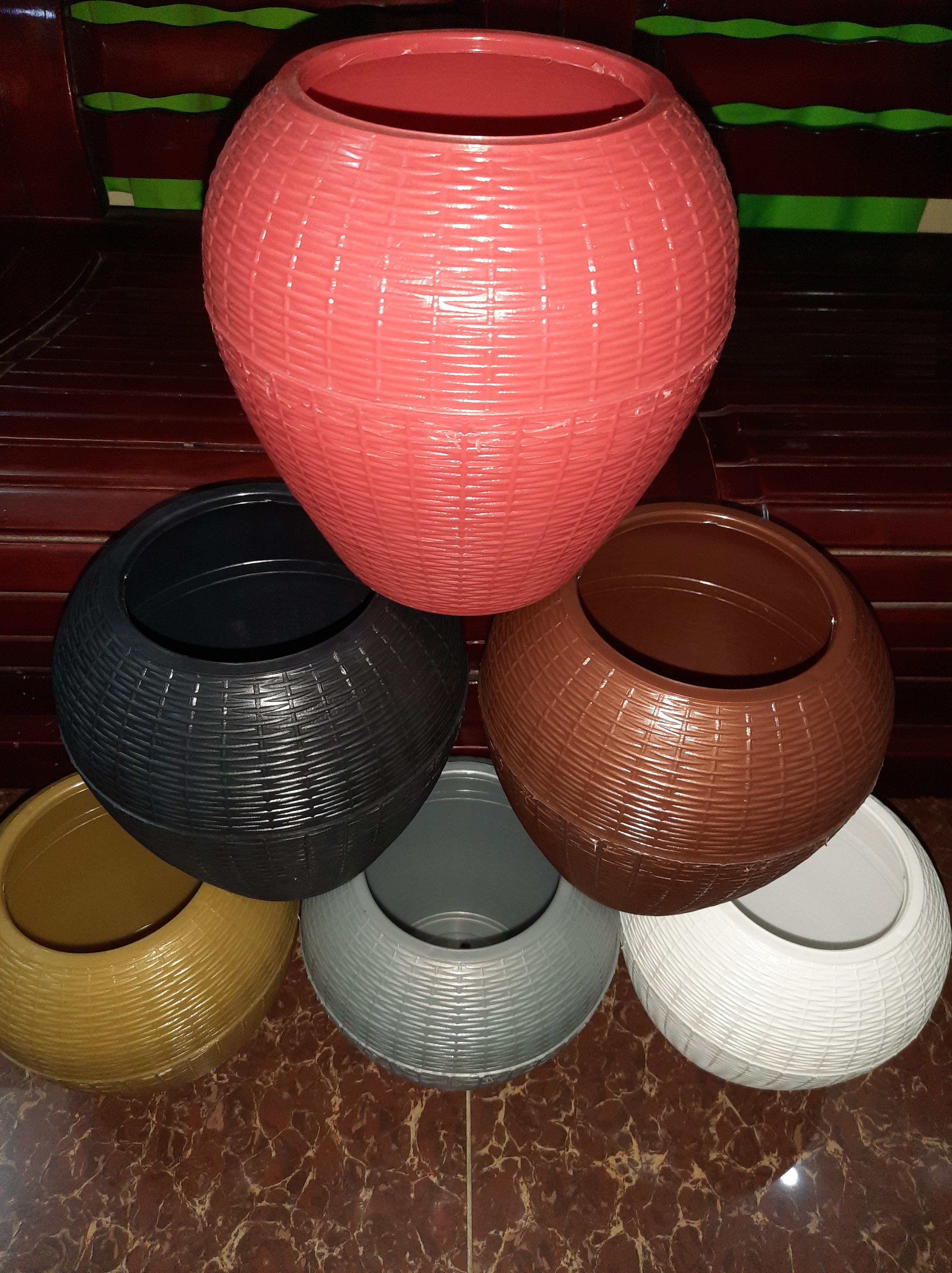 (5pcs. per order) Rattan Burnay / jar design pots for plants (8x8 ...