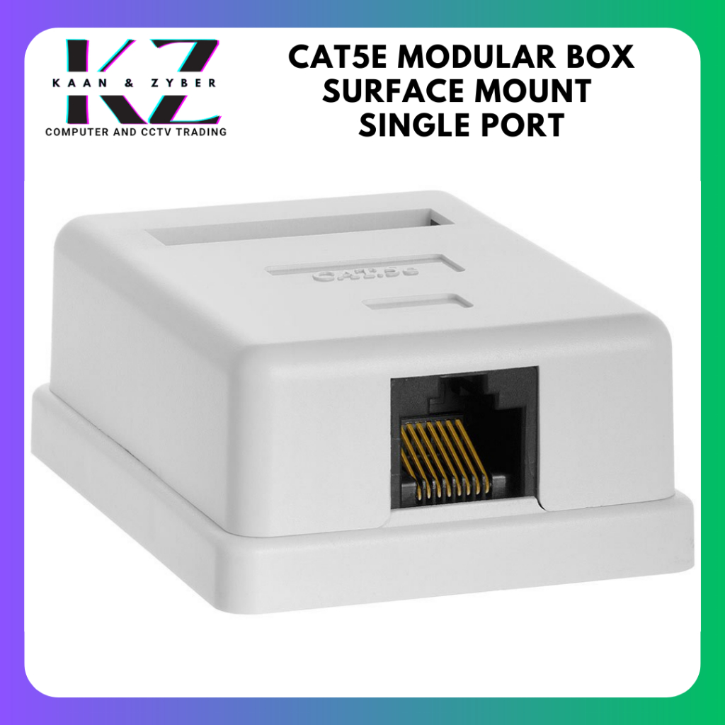 Cat5e Modular Box Surface Mount Single Port | Lazada PH