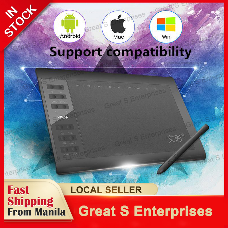 10.6 inch Drawing Tablet Full Panel Digital Drawing Pad Graphic Art ...
