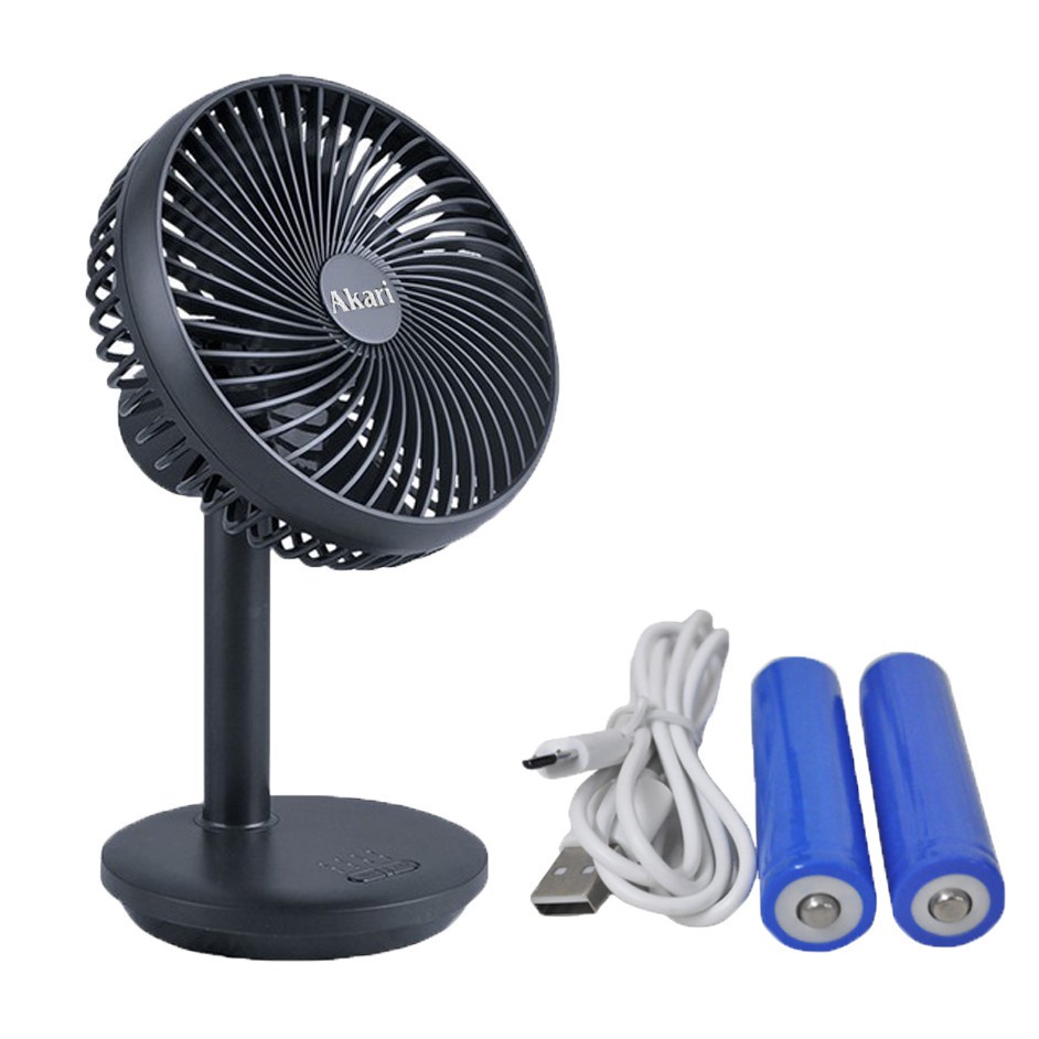 AKARI ORIGINAL Mini Portable Rechargeable Fan / Electric Fan 5watts ARF ...