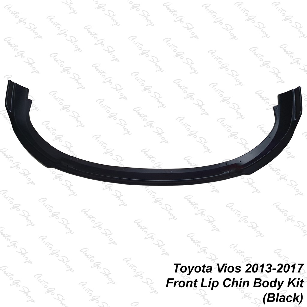 Toyota Vios 2013-2020 Bumper Front Lip Chin Body Kit (Black) | Lazada PH