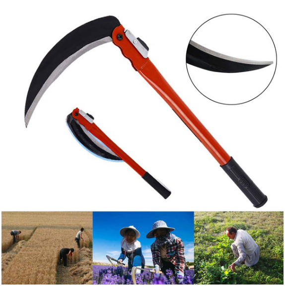 sickle mower blade folding knife grass agricultural tools long handle ...