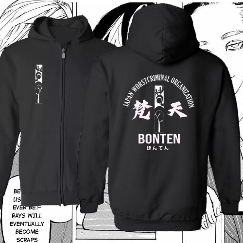 Tokyo Revengers Jacket Hoodie Uniform Kanto Manji.Toman Tenjiku Bonten ...