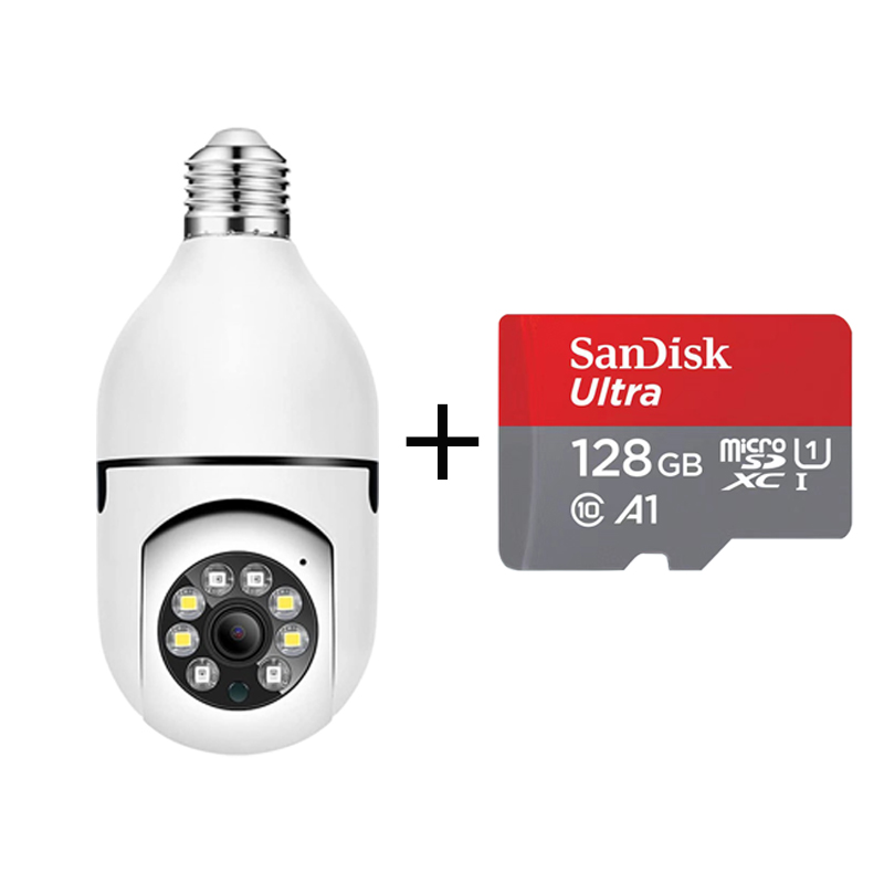 Philips 1080P Bulb LED CCTV camera connect to cellphone with voice 360 ...