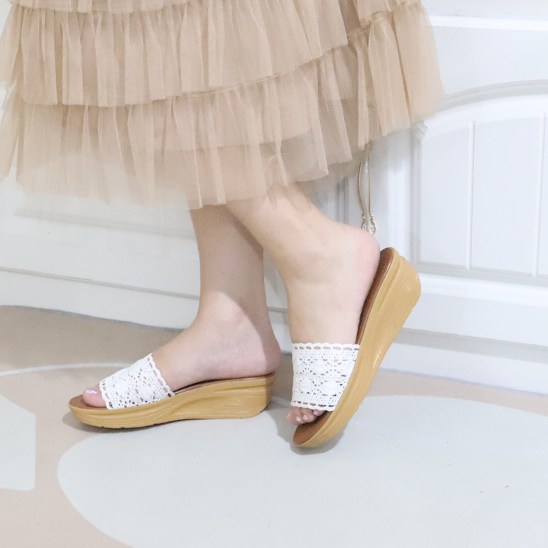 【klipwalk】 net strap wedge sandals marikina made for women | Lazada PH