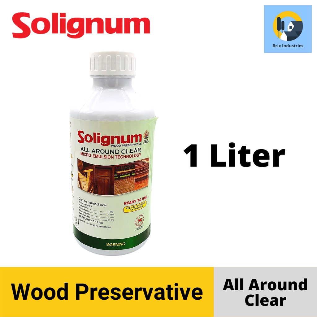 Solignum Wood Preservative All Around Clear 1 Liter Micro-Emulsion ...