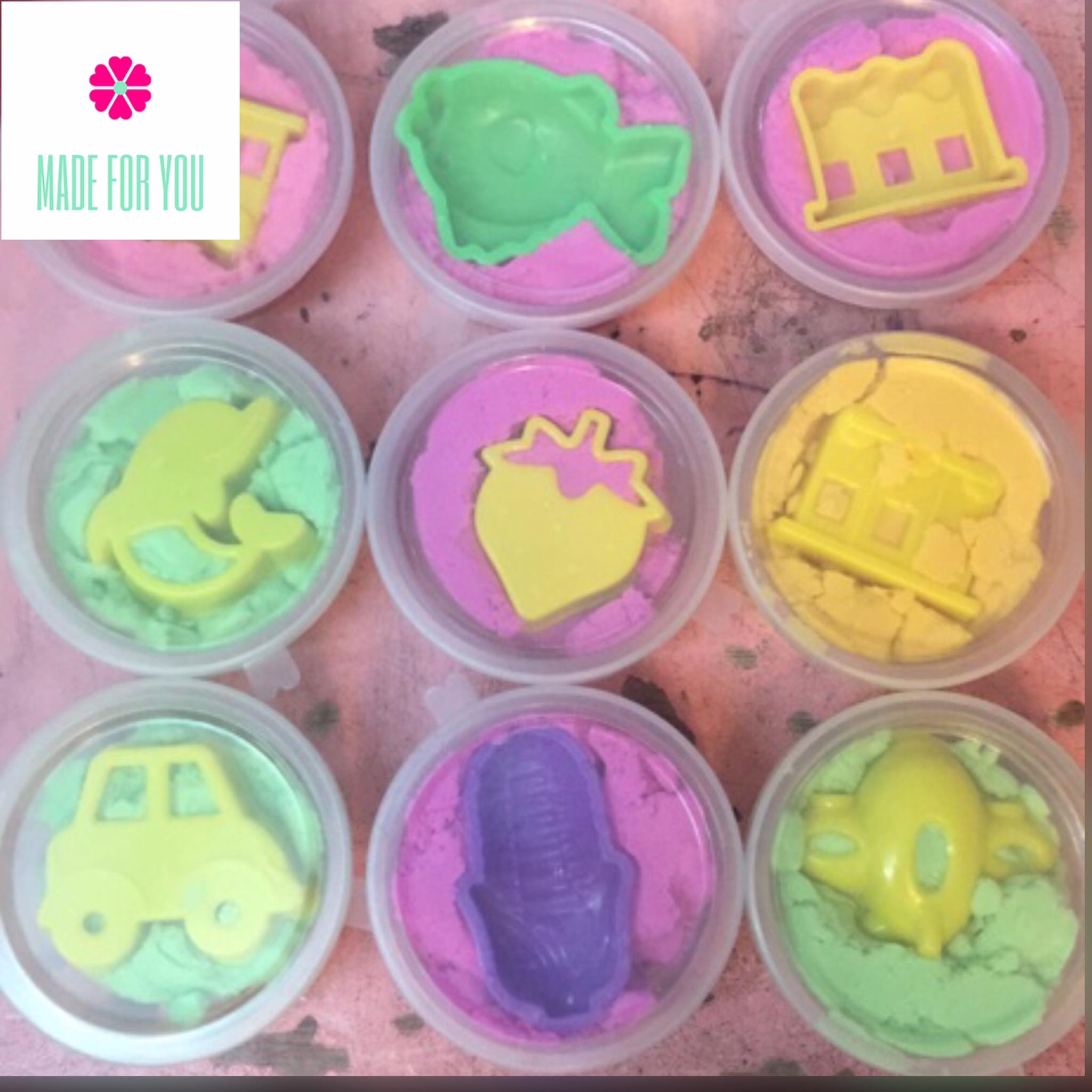 MFY 12pcs Sand Clay colored kinetic clay toy anti stress educational ...