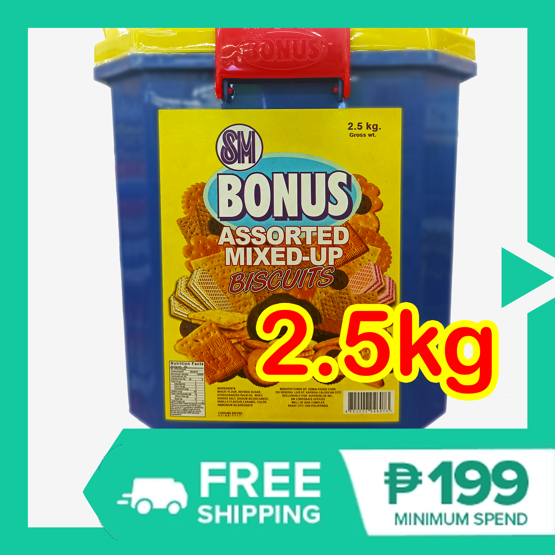 2.5kg SM Bonus BISCUITS ASSORTED TIMBA Sale Snacks Package Set Assorted ...