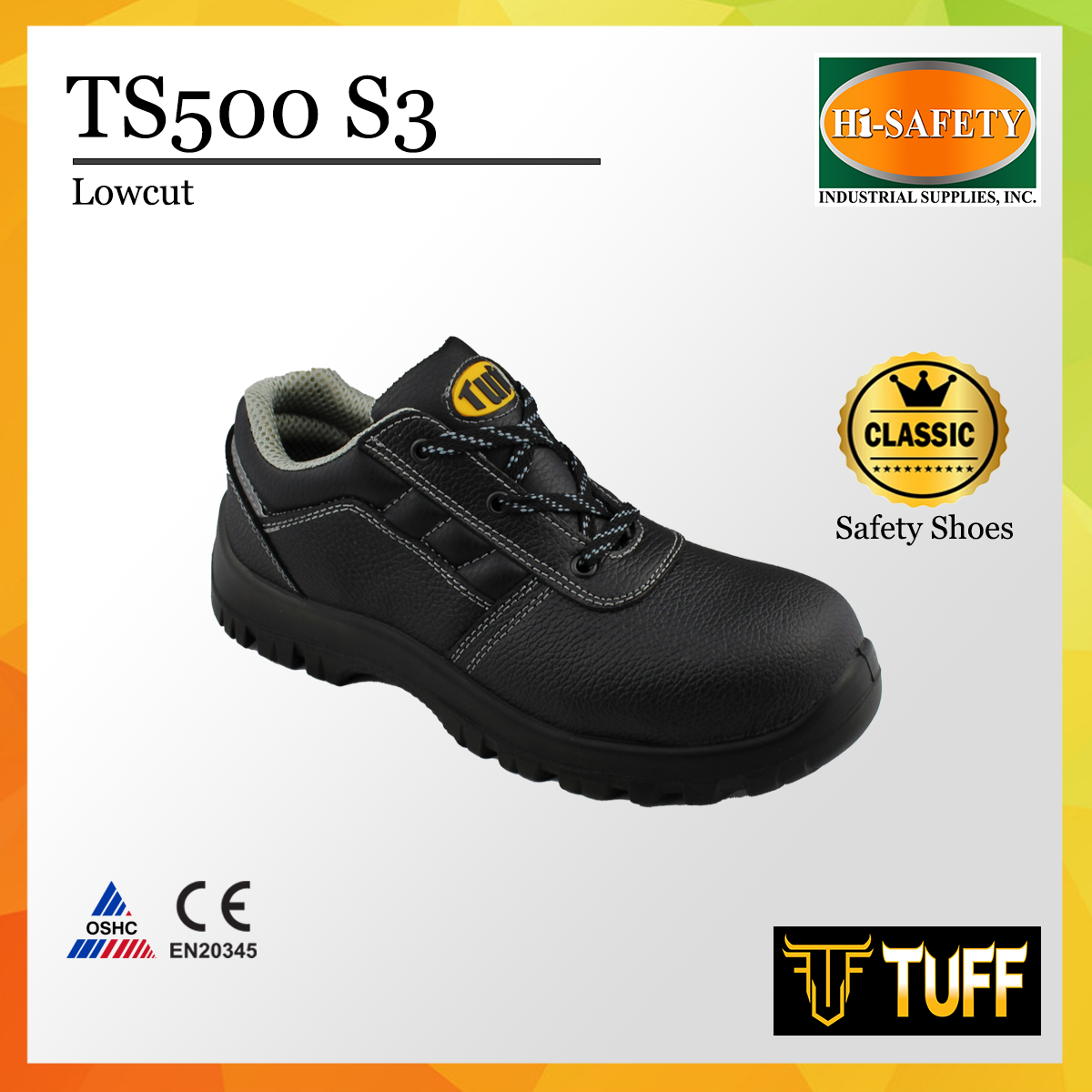 TUFF TS500 S3 Safety Shoes for Men/Women, PU outsole Steel Mid Sole Oil ...