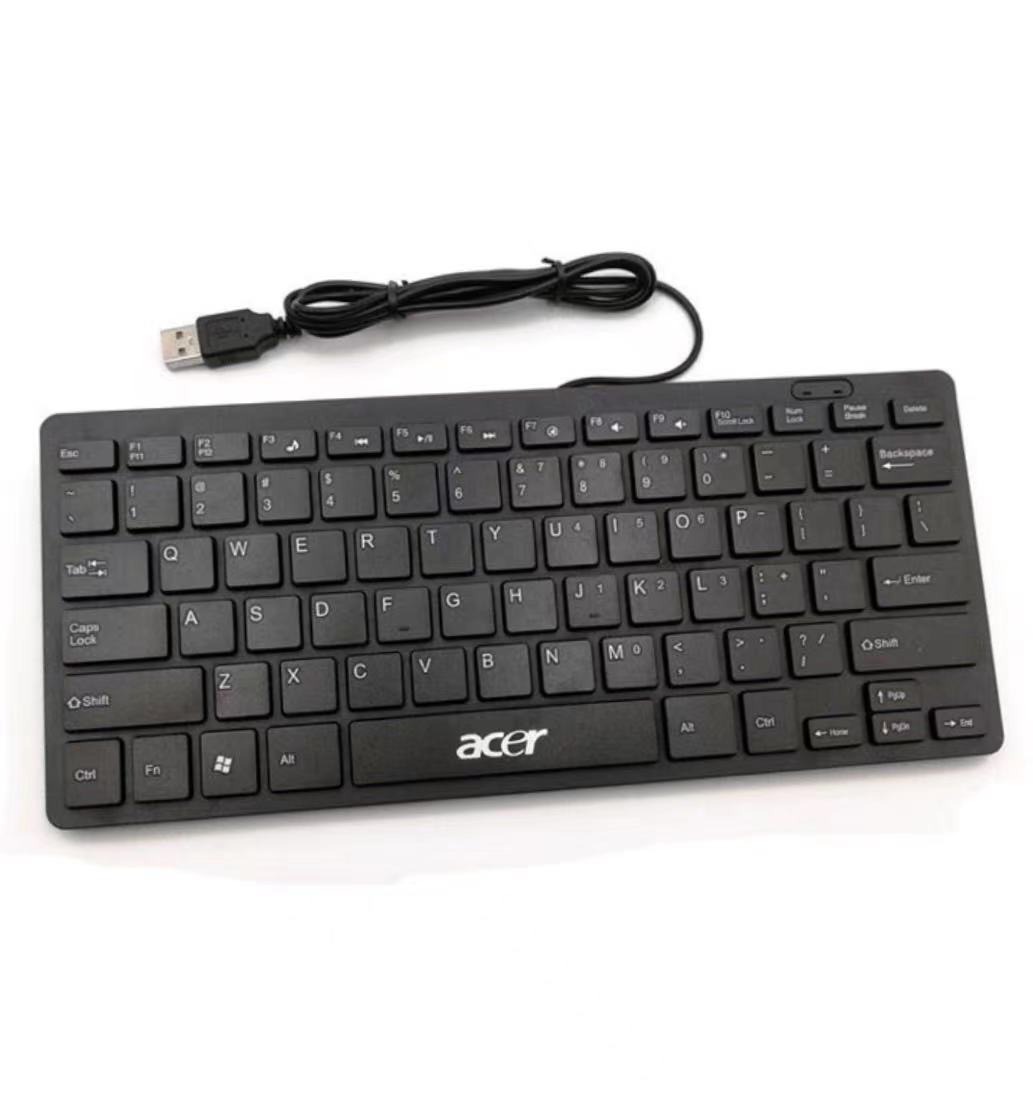 Multimedia Mini Keyboard AC810 Universal Wired USB Acer Keyboard Multi ...