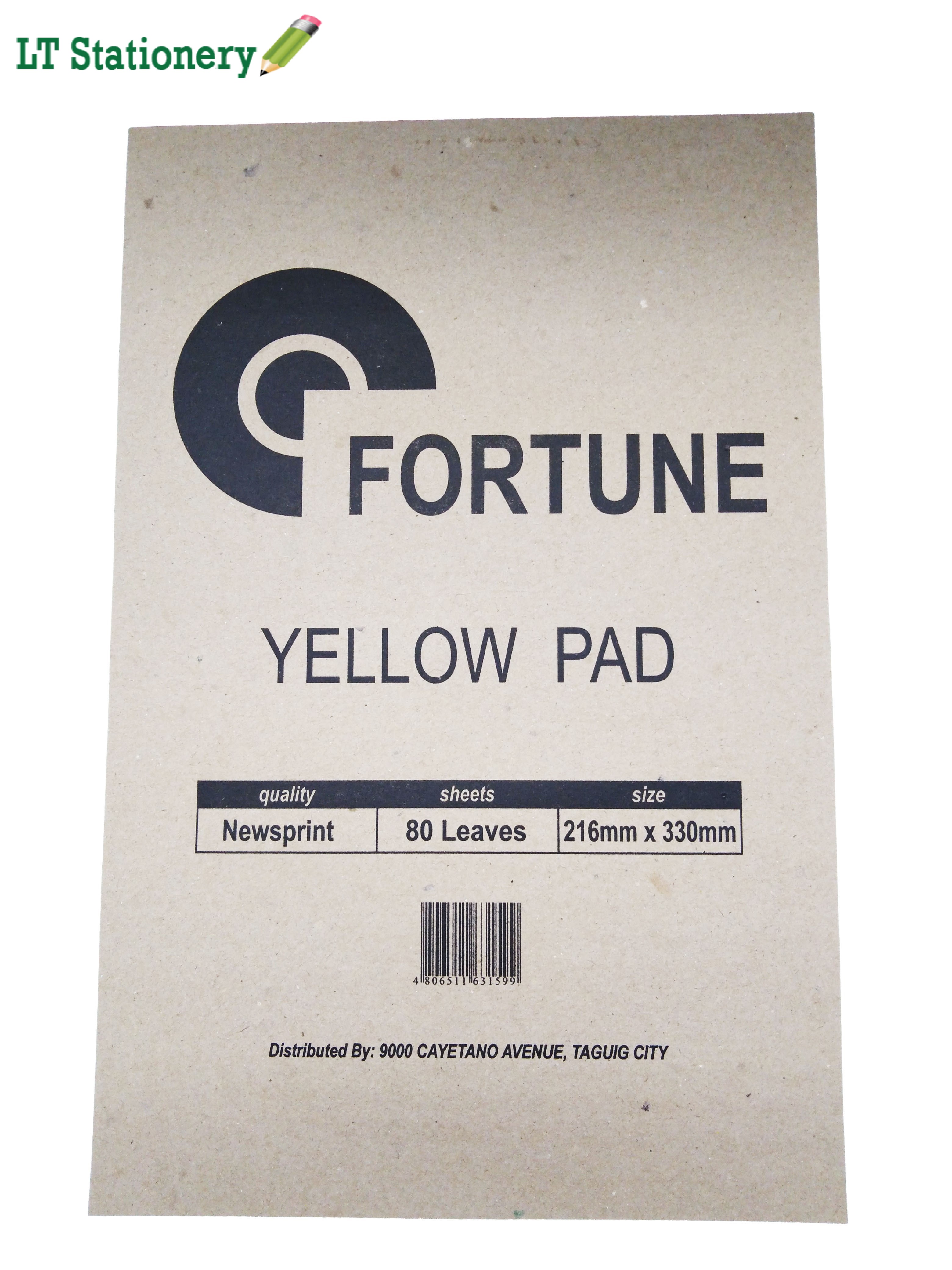 Fortune Yellow Pad Paper Bond Paper/Newsprint 80 leaves | Lazada PH