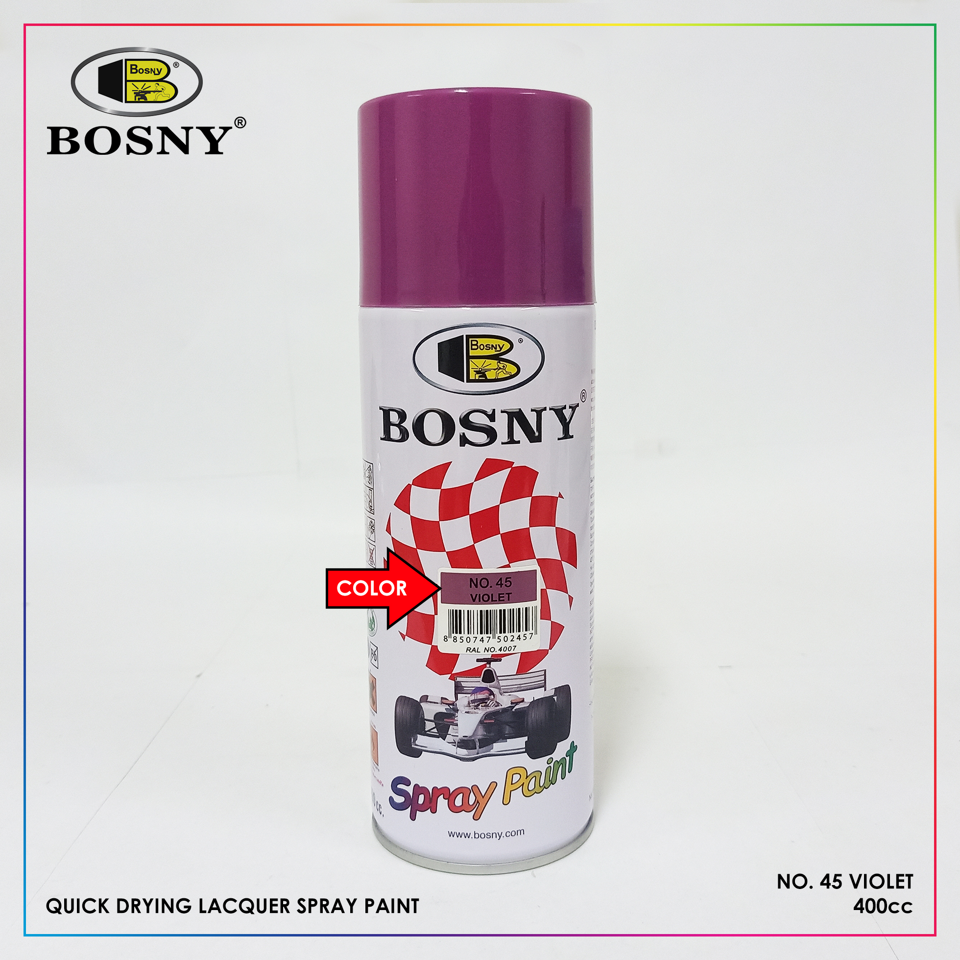 Bosny Acrylic Spray Paint Violet No.45 BSNY45 | Lazada PH