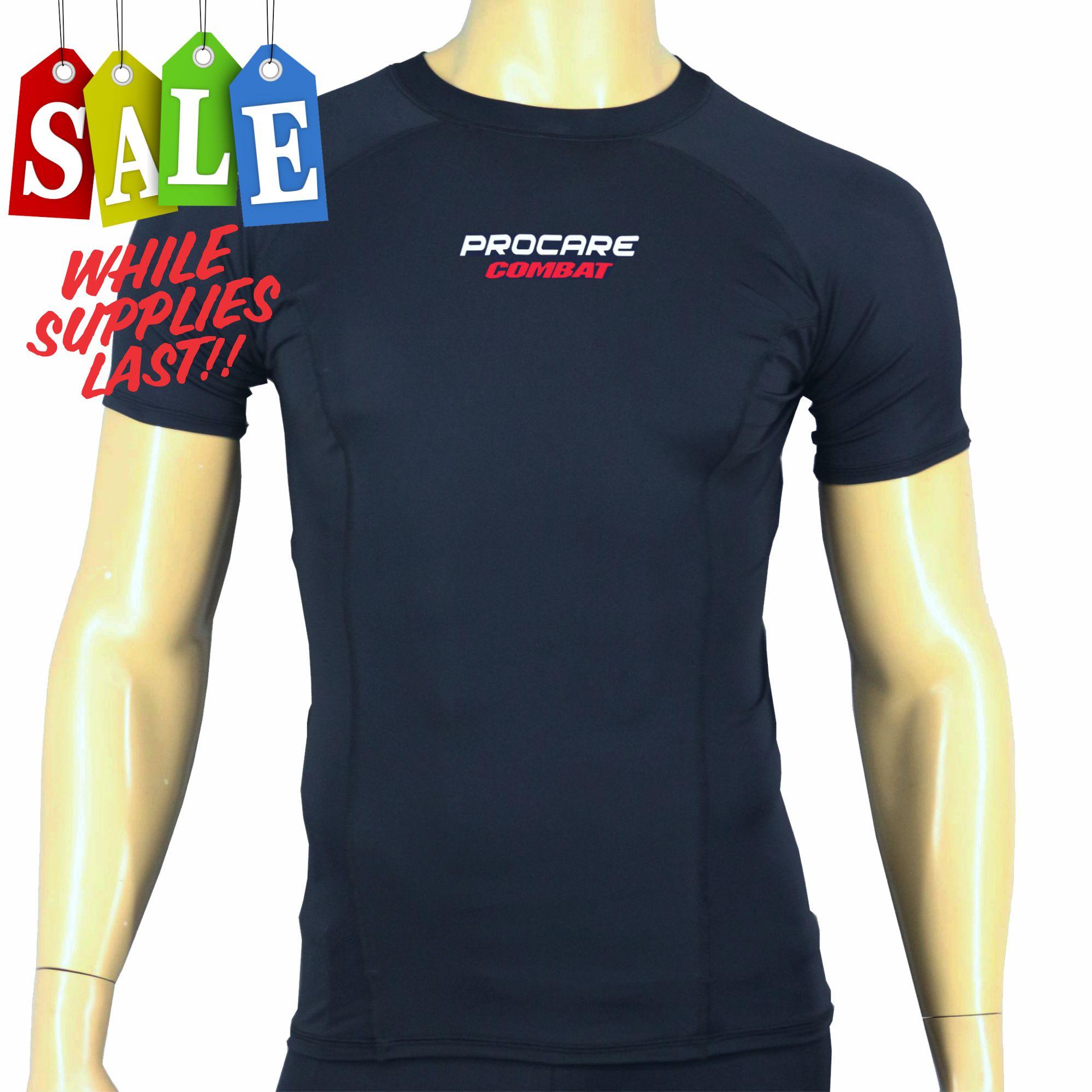 PROCARE COMBAT #8116 Compression Men T-Shirt Dri-Quik Fabric (Black ...