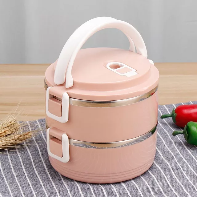 RL Lunch Box 1-2 Layer Stainless Steel Insulated Seal Lunch Box (COD ...