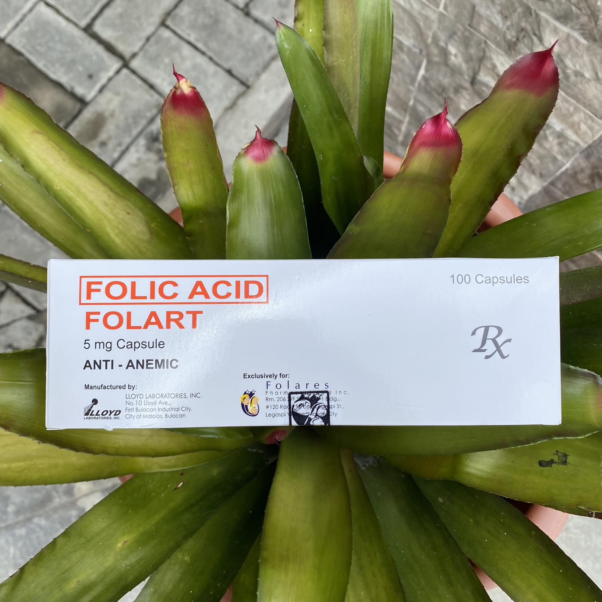 Folic Acid Folart 5mg capsule (Sold 10 pcs per pad) | Lazada PH