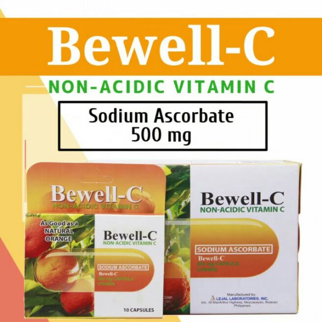 Bewell C Non Acidic Vitamin C 500mg 10 capsules | Lazada PH