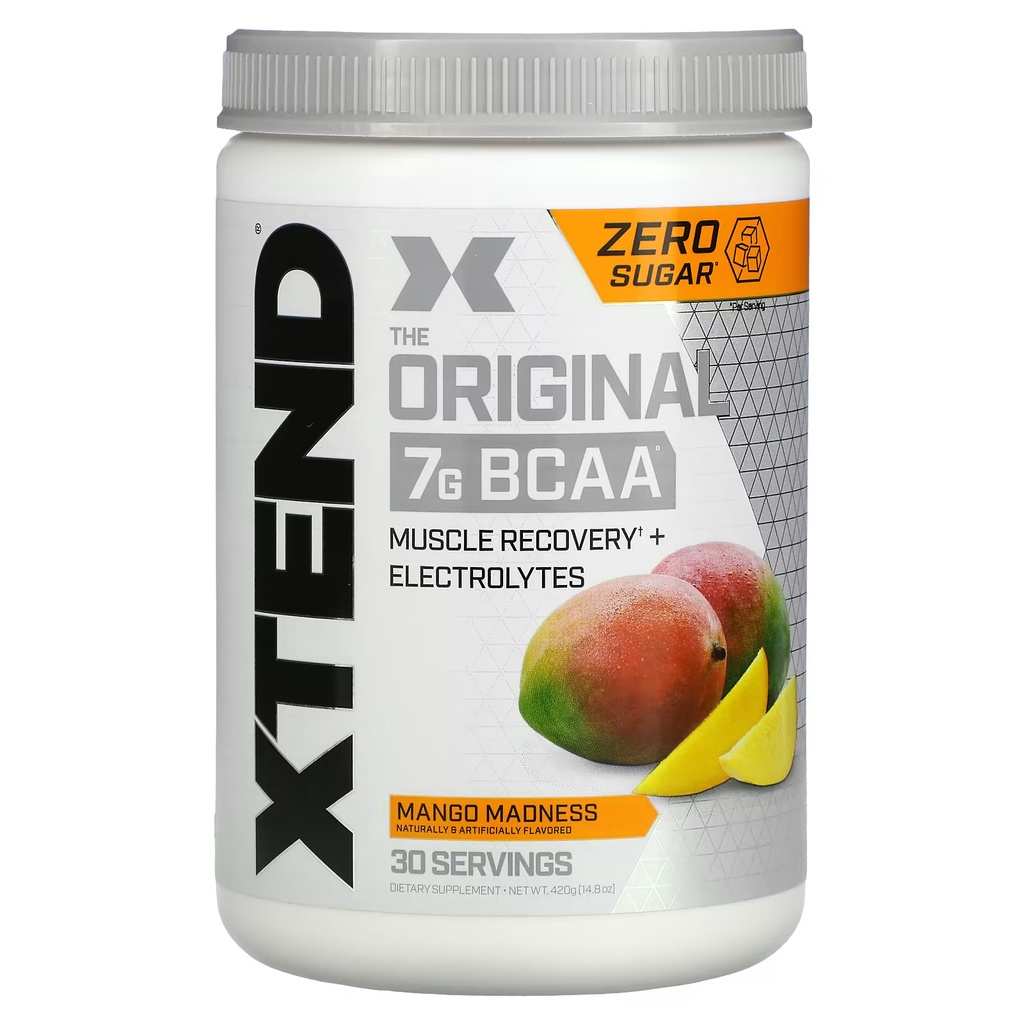 XTEND The Original 7G BCAA Muscle Recovery Electrolytes Mango Madness ...