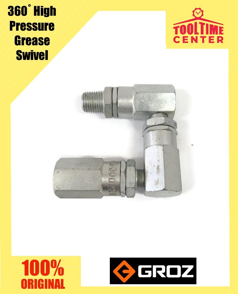 Groz 360 Degree High Pressure Grease Swivel Hydraulic Coupler HFC/1-4F ...